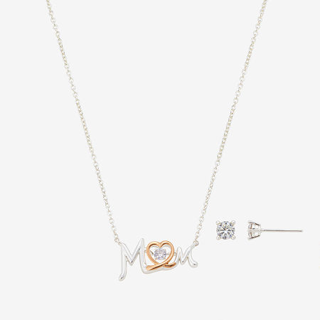 Click here for Footnotes Mom Womens Cubic Zirconia 14k Rose Gold... prices