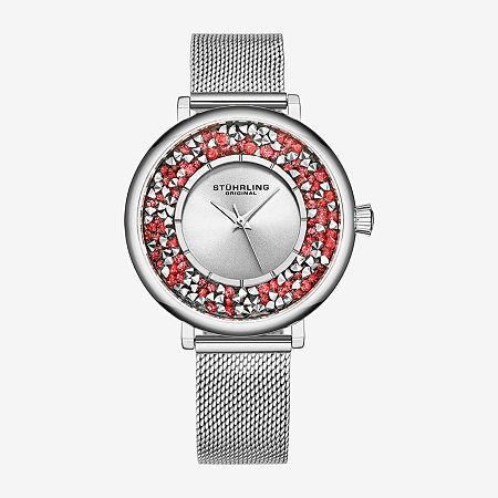 Click here for Stuhrling Womens Silver Tone Stainless Steel Strap... prices