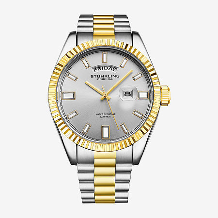 Click here for Stuhrling Statesman 4070 Men s Watch – Two-... prices