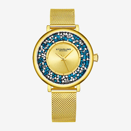 Click here for Stuhrling Womens Gold Tone Stainless Steel Strap W... prices