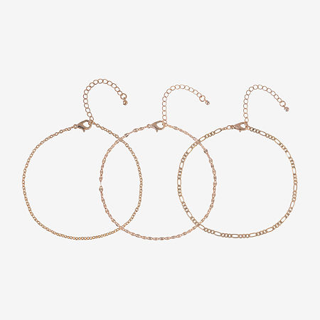 Click here for Bijoux Bar Womens 9 Inch Cable Ankle Bracelet  One... prices