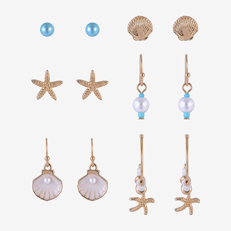 Click here for Arizona Unisex 6 Pair Earring Set  One Size  Multi... prices