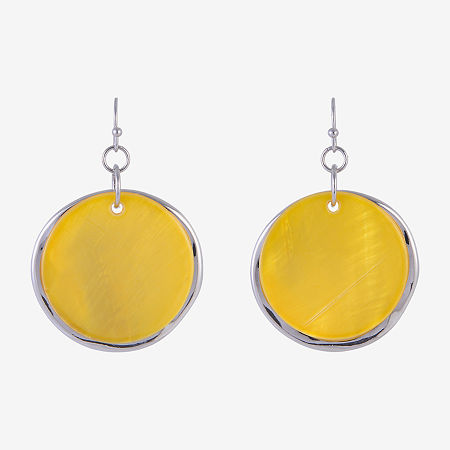 Click here for Mixit Womens Circle Drop Earrings  One Size  Yello... prices