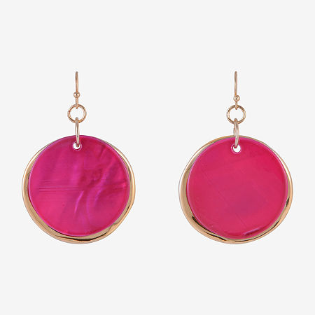 Click here for Mixit Womens Round Drop Earrings  One Size  Pink prices
