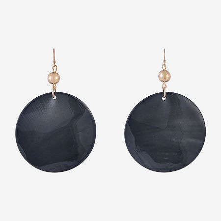 Click here for Mixit Womens Circle Drop Earrings  One Size  Black prices