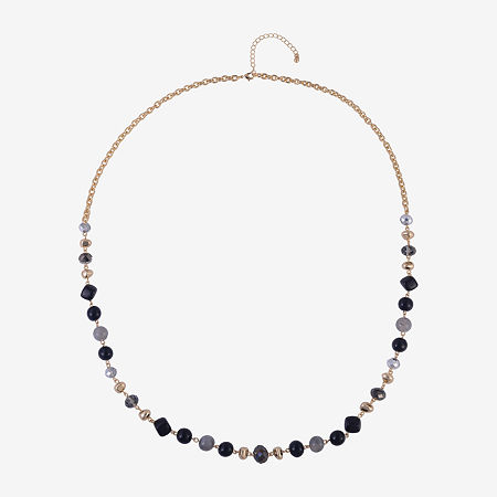 Click here for Mixit Womens 36 Inch Beaded Necklace  One Size  Bl... prices