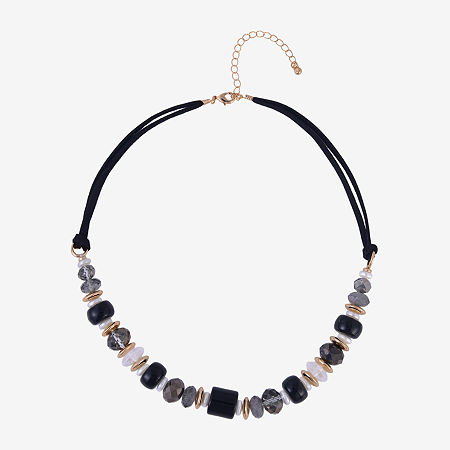 Click here for Mixit Womens 20 Inch Beaded Necklace  One Size  Bl... prices