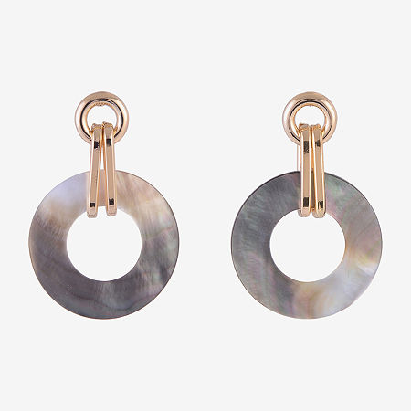Click here for Mixit Womens Circle Drop Earrings  One Size  Black prices