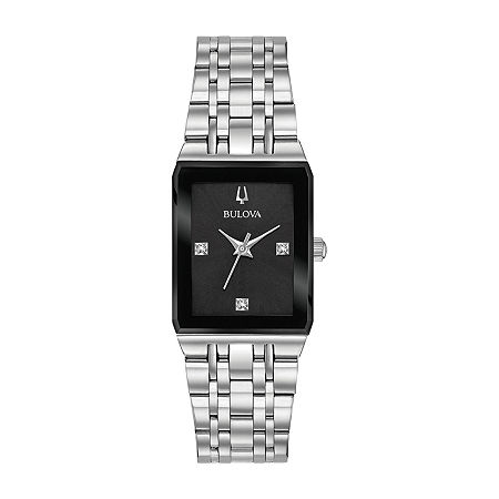 Click here for Bulova Quadra Womens Silver Tone Stainless Steel B... prices