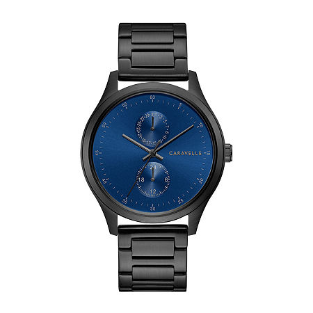 Click here for Caravelle Designed By Bulova Mens Black Stainless... prices