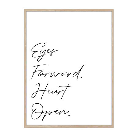 Click here for Enchante 19 X 25 Eyes Forward Heart Open Framed Pr... prices