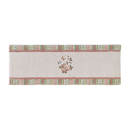 Click here for Avanti Butterfly Garden Bath Runner  One Size  Whi... prices