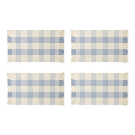 Click here for Homewear Bigelow Plaid 4-pc. Placemat  One Size  B... prices