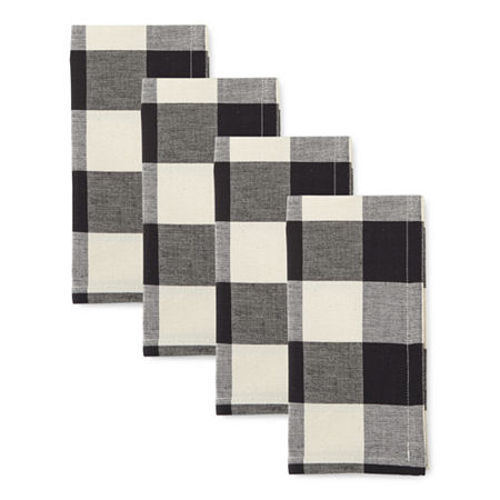 Click here for Homewear Bigelow Plaid 4-pc. Napkins  One Size  Bl... prices