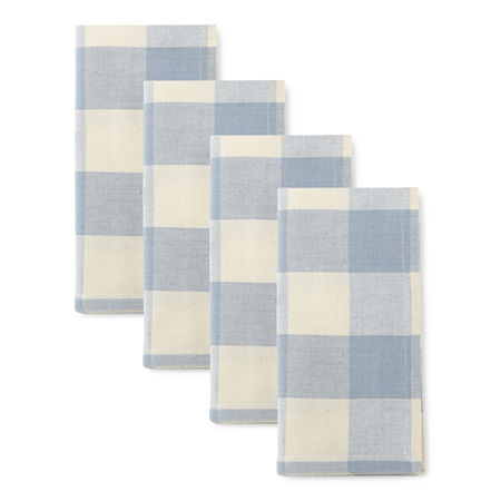 Click here for Homewear Bigelow Plaid 4-pc. Napkins  One Size  Bl... prices