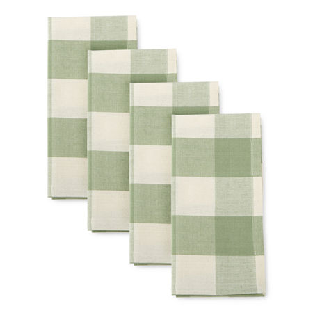 Click here for Homewear Bigelow Plaid 4-pc. Napkins  One Size  Gr... prices