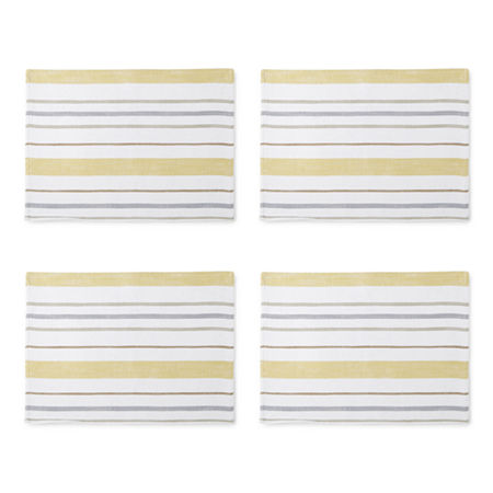 Click here for Linden Street Lakewood 4-pc. Placemat  One Size  Y... prices