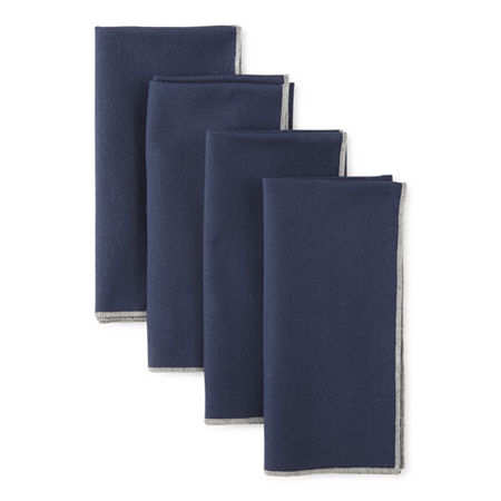 Click here for Loom + Forge Contrast Stitch 4-pc. Napkins  One Si... prices