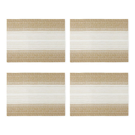 Click here for Loom + Forge Knox Vinyl 4-pc. Placemat  One Size... prices