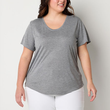 Click here for a.n.a Womens Scoop Neck Short Sleeve Plus T-Shirt... prices