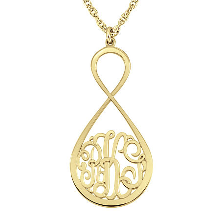 Click here for Personalized Monogram Infinity Pendant Necklace  O... prices