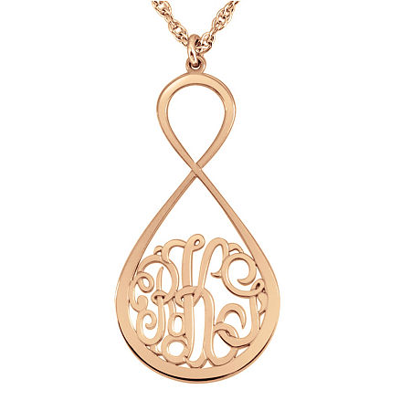Click here for Personalized Monogram Infinity Pendant Necklace  O... prices