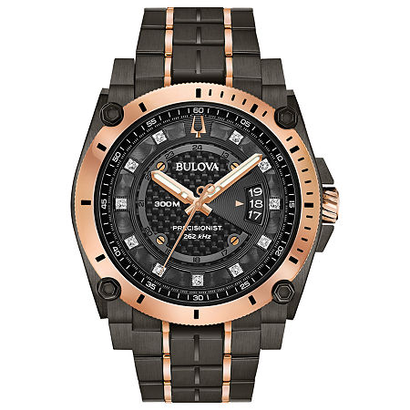 Click here for Bulova Mens Precisionist Champlain Diamond-Accent... prices