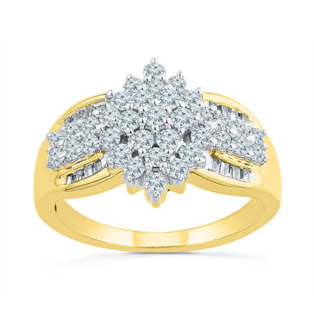 Click here for Womens 7/8 CT. Natural White Diamond 10K Gold Enga... prices