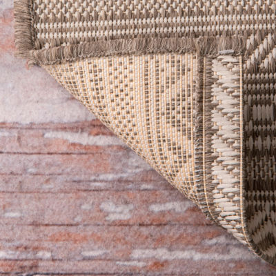 nuLoom Erlinda Tribal Outdoor Rectangular Rug-JCPenney, Color: Beige