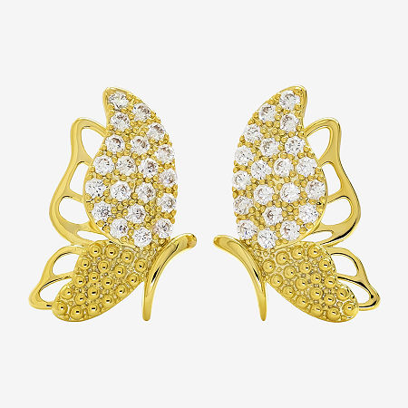 Click here for Sparkle Allure Cubic Zirconia 14K Gold Over Brass... prices
