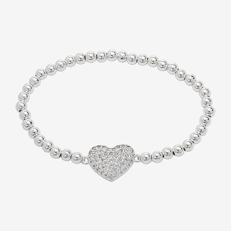 Click here for Sparkle Allure Womens Cubic Zirconia Heart Beaded... prices