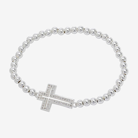 Click here for Sparkle Allure Womens Cubic Zirconia Cross Beaded... prices