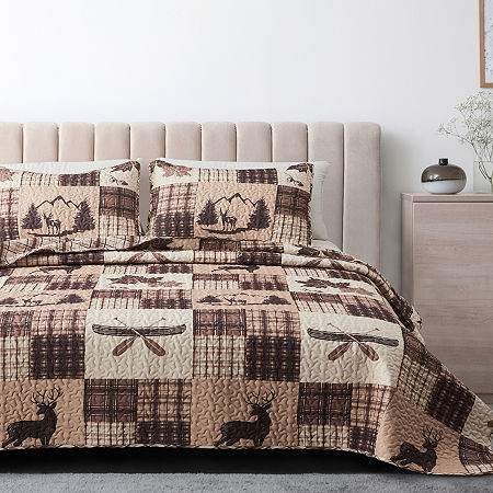 Click here for Linery Lodge Mosaic Reversible Quilt Set  One Size... prices