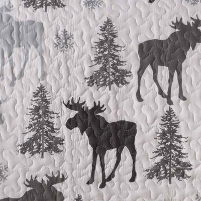 Linery Moose Trees Reversible Quilt Set GB35520 - JCPenney