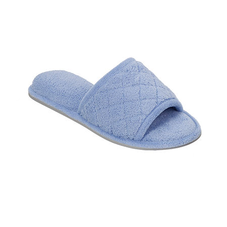 Click here for Dearfoams Beatrice Quilted Terry Womens Memory Foa... prices
