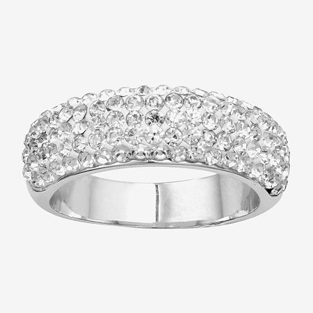 Click here for Sparkle Allure Womens 4MM White Crystal Pure Silve... prices
