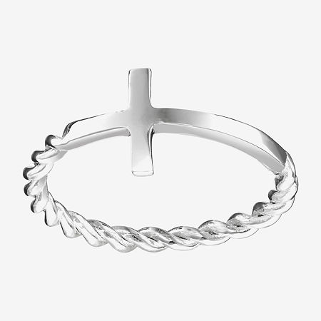 Click here for Silver Treasures Womens 2MM Sterling Silver Cross... prices