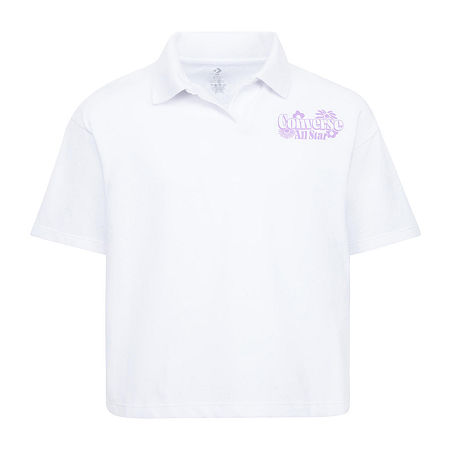 Click here for Converse Big Kid Girls Short Sleeve Boxy Fit Polo... prices