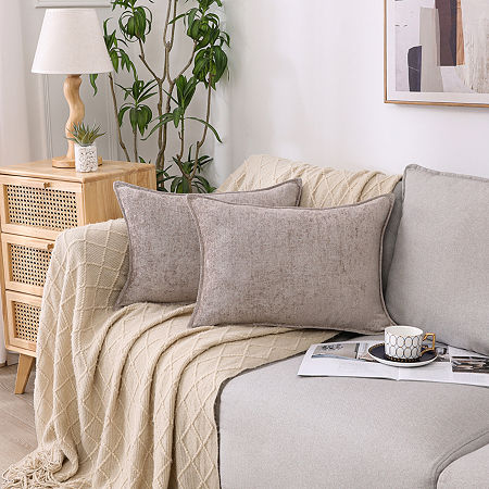 Click here for Chenille Lumbar Pillow  One Size  Brown prices