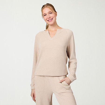 Click here for Free Country Womens V Neck Long Sleeve Rib Knit Pu... prices