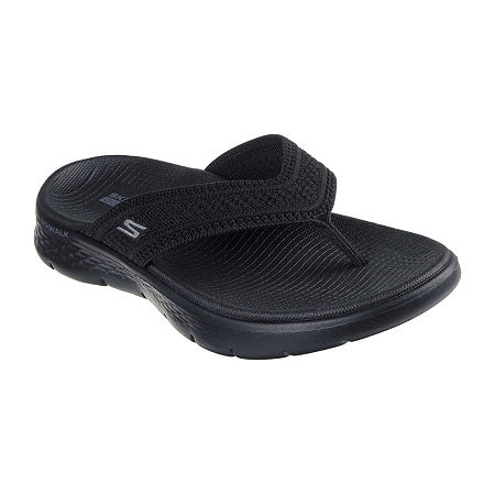 Click here for Skechers Womens Flip-Flops  9 Medium  Black prices