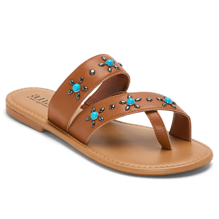 Click here for a.n.a Womens Western Flip-Flops  10  Brown prices