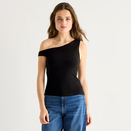 Click here for Arizona Juniors Asymmetrical Neck Sleeveless T-Shi... prices