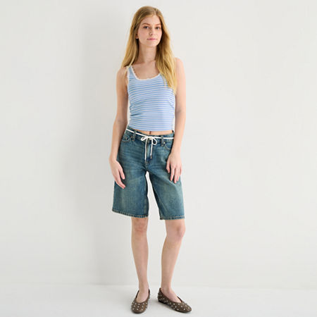 Click here for Arizona Womens Low Rise Juniors Denim Short  14  B... prices