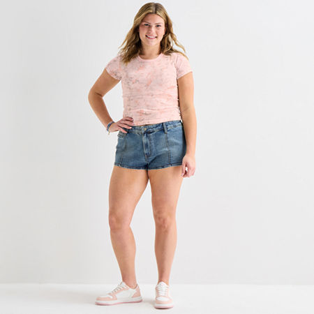 Click here for Arizona Womens Low Rise Juniors Denim Short  22  B... prices