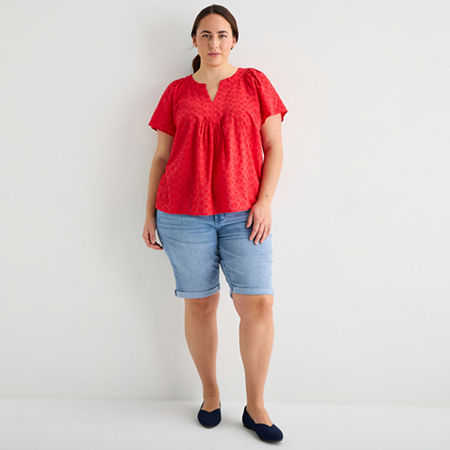 Click here for St. Johns Bay Womens 11 Plus Bermuda Short  16w  B... prices