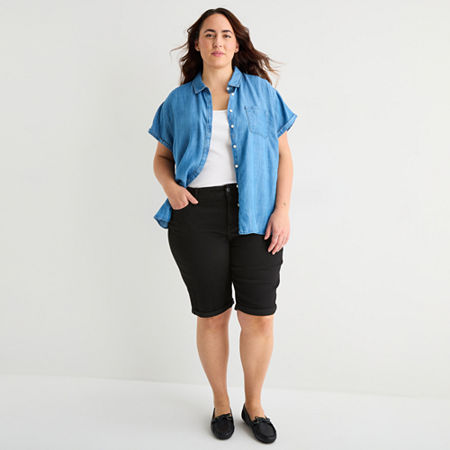 Click here for St. Johns Bay Womens 11 Plus Bermuda Short  26w  B... prices