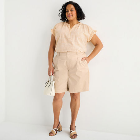 Click here for Liz Claiborne Womens 9 1/2 Plus Bermuda Short  20w... prices