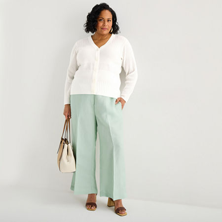 Click here for Liz Claiborne Womens Plus Pull-On Pant  4x  Green prices