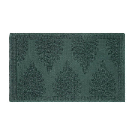 Martex Fern Ogee Bath Rug  One Size  Green